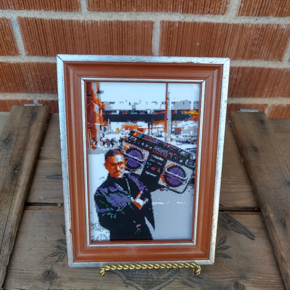 Art | 8 Bit Ghetto Blaster Boombox Framed Mini Art Print Lofi Pixel Art ...